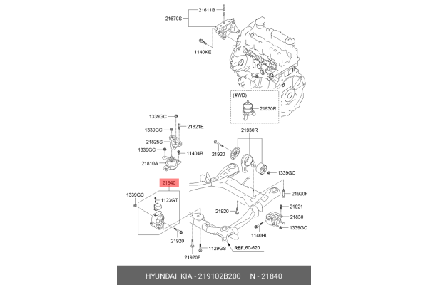 KIA 21910-2B200 21910-2B200,21910-2B200