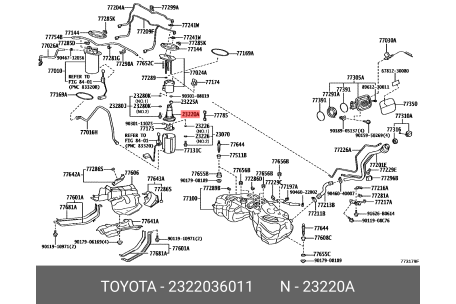 TOYOTA 23220-36011 23220-0Q041,23220-21210,23220-36011,23220-31120 ...