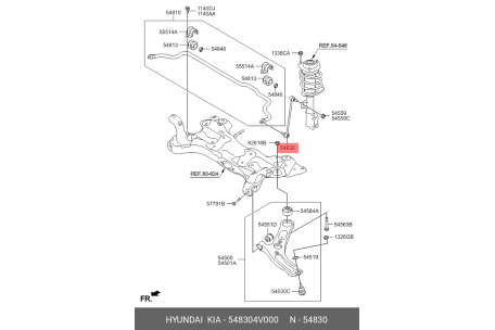 HYUNDAI 54830-4V000 54830-4V000,54830-2S500,54830-D7000,54830-A6000