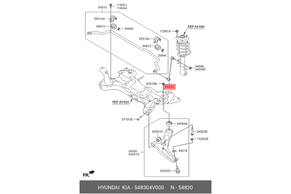 HYUNDAI 54830-4V000 54830-4V000,54830-2S500,54830-D7000,54830-A6000