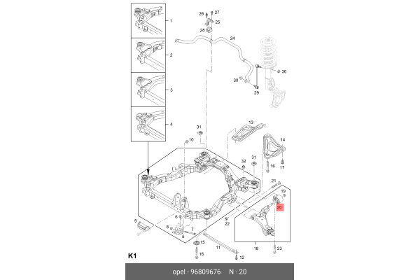 CHEVROLET 96809676 20946159,96819162_AB,25995127,48 02 543