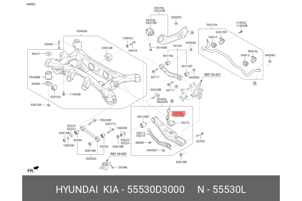 KIA 55530-D3000 55530-D3000,55530-D3000