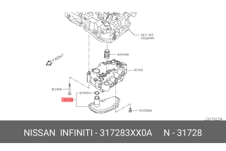 NISSAN 31728-3XX0A 31726-6A00A