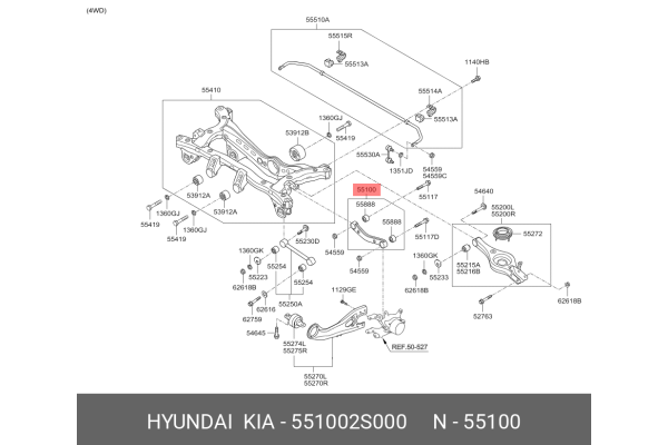 KIA 55100-2S000 55100-2S050,55100-2S000
