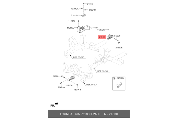 Hyundai / KIA 21830F2600 21830-F2600