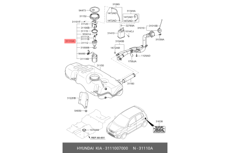 Hyundai / KIA 3111007000 3111007000