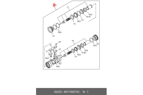 ISUZU 8-97100-075-2 8-97129-692-0