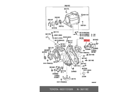 TOYOTA 9031151009 9031151009