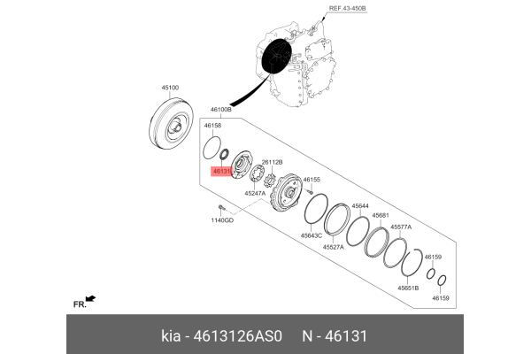 Hyundai / KIA 4613126AS0 4613126AS0