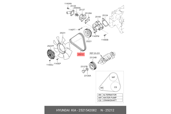 HYUNDAI 25215-42082 90916-02331,25215-42080,MD340661