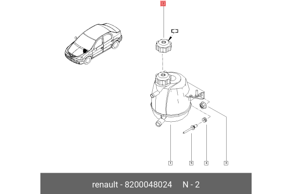RENAULT 82 00 048 024 21430AX300
