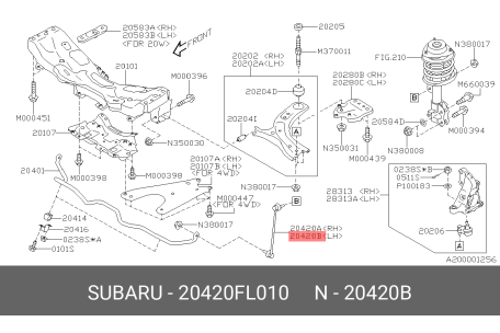 SUBARU 20420-FL010 20420-FL010
