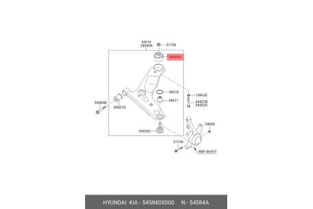 HYUNDAI 54584-0X000 54584-07000,54584-0X000
