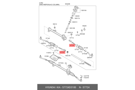 HYUNDAI 57724-D3100 57724-D3100