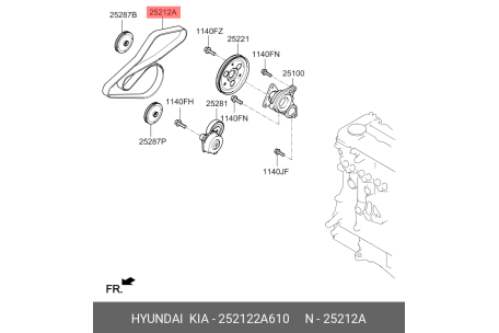 HYUNDAI 25212-2A610 25212-2A610,25212-2A310,25212-2A610,11282244179 ...