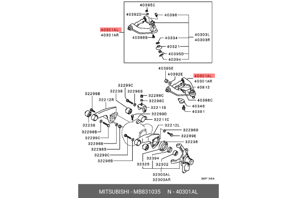 MITSUBISHI MB831035 MR124879