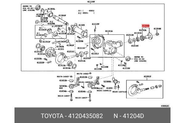TOYOTA 4120435082 4120435082