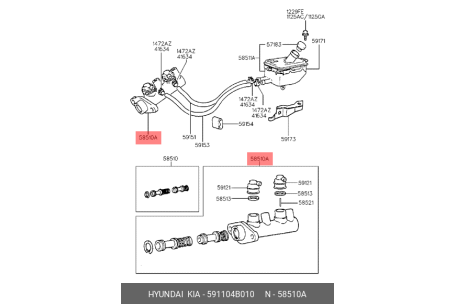 HYUNDAI 59110-4B010 59110-43010,59110-4B010,59110-43050,5911043060