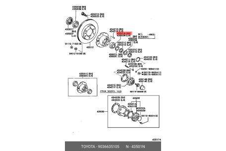 TOYOTA 90366-35105 9-00093-172-0,0559-33-075