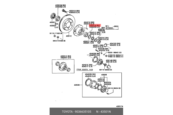 TOYOTA 90366-35105 9-00093-172-0,0559-33-075