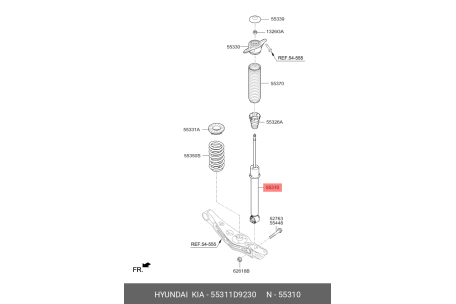 KIA 55311-D9230 55311-D3100,55311-D3600,55311-D7000,55311-D7100,55311-D7120