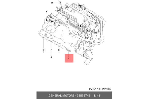 GM 94535748 96503394,25183131,94535748,96353255,96376288