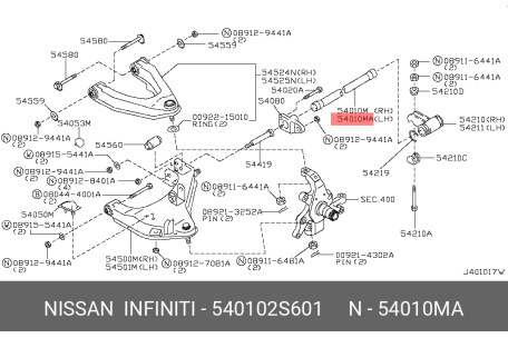 NISSAN 540102S601 540102S601