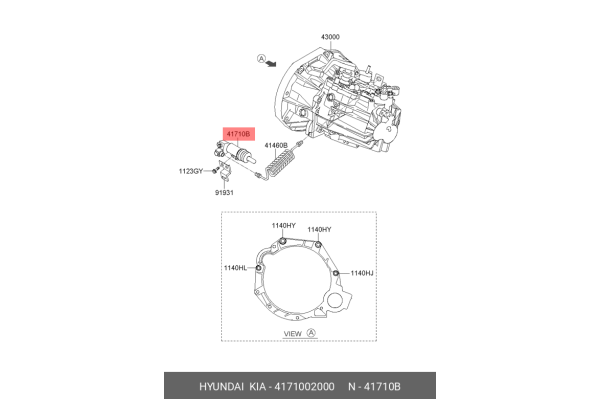 Hyundai / KIA 41710-02000 41710-02000