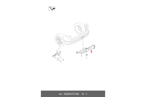 VOLKSWAGEN 5Q0907273B 5Q0907273B