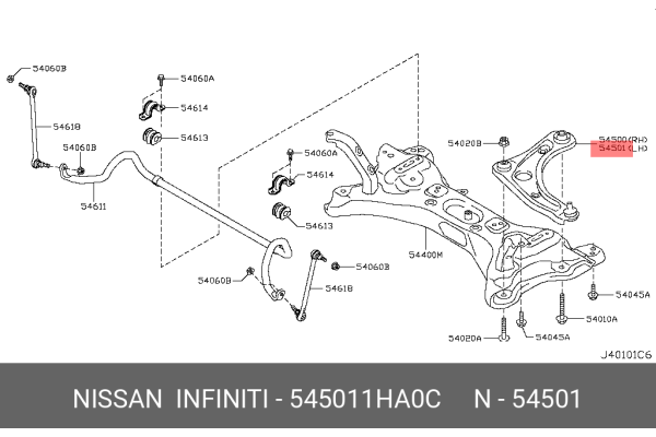NISSAN 54501-1HA0C 54501-1HJ0A,54501-3VU0A,54501-3VA1A,54501-3VA0A