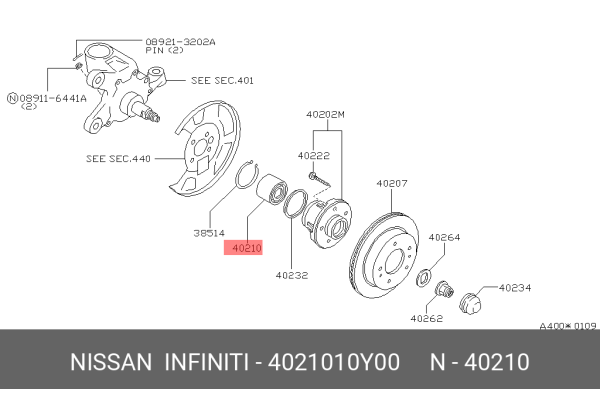 NISSAN 40210-10Y00 40210-0P001,40210-0P006,40210-10Y00