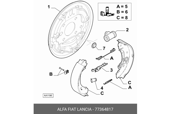 FIAT 77364817 4241P3,77364744,95517922