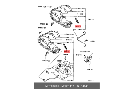 MITSUBISHI MS851417 94535748,96353255,18811-11051,MS851237,MS851417