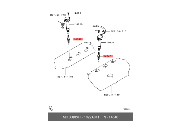 MITSUBISHI 1822A011 A 004 159 18 03