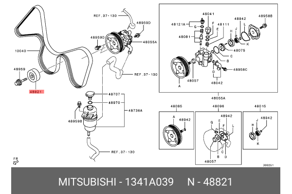 MITSUBISHI 1341A039 16603-0C013,16603-0E010,16603-31030,16603-31040