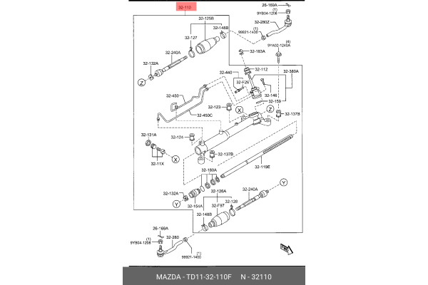 MAZDA TD11-32-110F TD11-32-110E,TD11-32-110F,TD11-32-110G