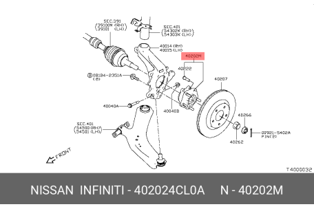 NISSAN 40202-4CL0A 40202-4BA0A,40202-5HA0A