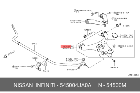 NISSAN 54500-4JA0A 54500-4JA2C