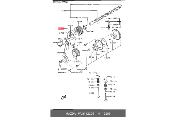 MAZDA WL81-12-205 1 362 751,2 033 352,2M34-6268-BA,WL01-12-SF0,WL0112205