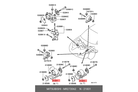 MITSUBISHI MR272062 MR131308,MR131308,MR244826,MR272062