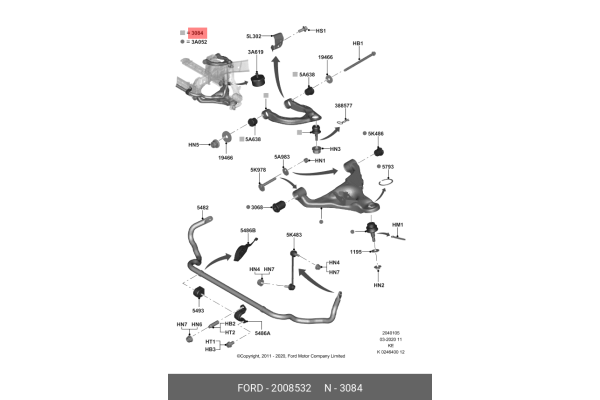 FORD 2 008 532 1 723 681,1 725 696,1 921 755,1 944 902,2 008 532