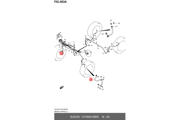 SUZUKI 51550-61M00 51550-61M00,51550-61M01,51550-61M01-000