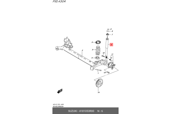 SUZUKI 41810-53R00 41810-53R00