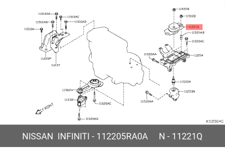 NISSAN 11220-5RA0A 11220-5RA0A