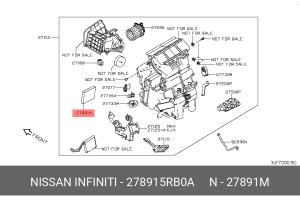 NISSAN 27891-5RB0A 272773277R,AY686-NS032,2 727 730 16R,8450039731