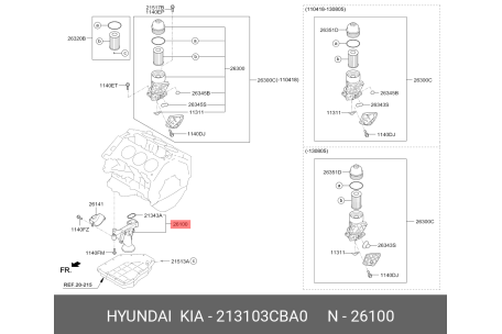 Hyundai / KIA 213103CBA0 213103CBA0