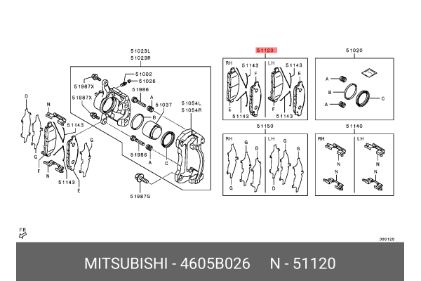 MITSUBISHI 4605B026 4605B026