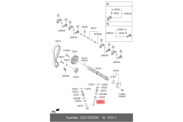 Hyundai / KIA 2221102220 2221102220