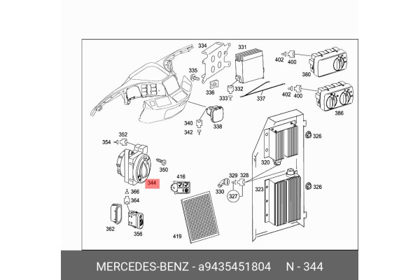 MERCEDES-BENZ A9435451804 A9435451804
