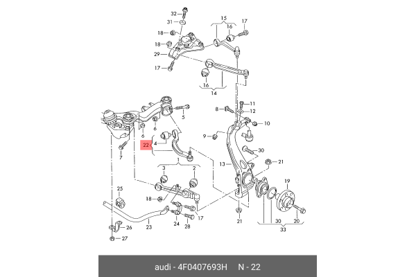 VAG 4F0 407 693 H 4F0 407 693 H,4F0407693B